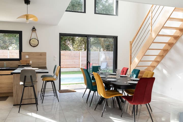 Maison 10p Avec Piscine Et Climatisation - Lacanau Océan