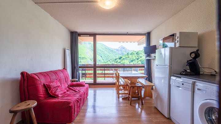 Beau Studio 7 Pers Vue Magnifique - Vaujany