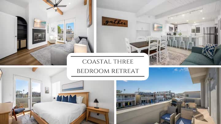 Coastal 3br Retreat-steps To Beach-private Patio - Newport Beach, CA