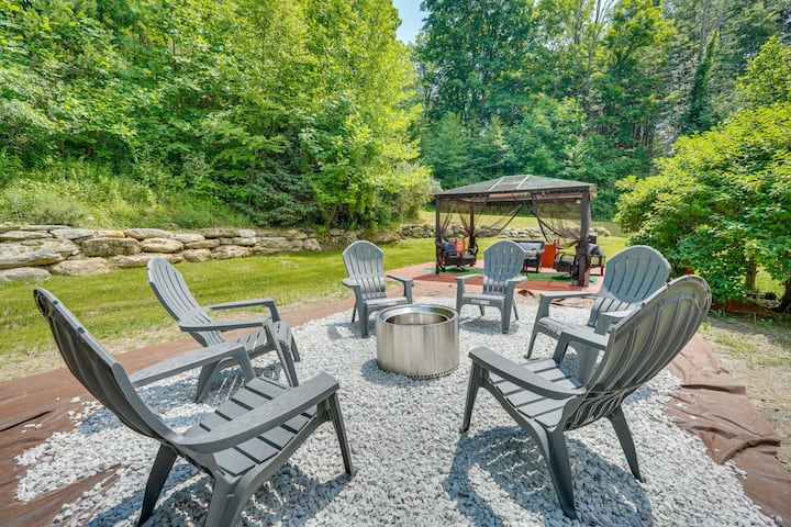 Porch & Fire Pit: Shawnee On Delaware Home! - Delaware Water Gap, PA