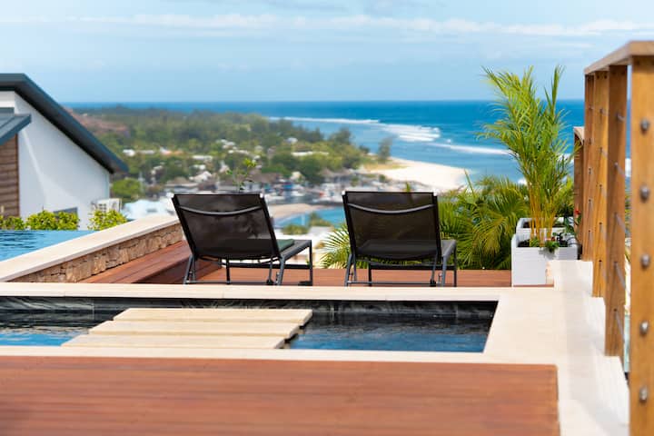 Luxueuse Villa Calypso, Vue Mer Et Piscine - Saint-Gilles les Bains