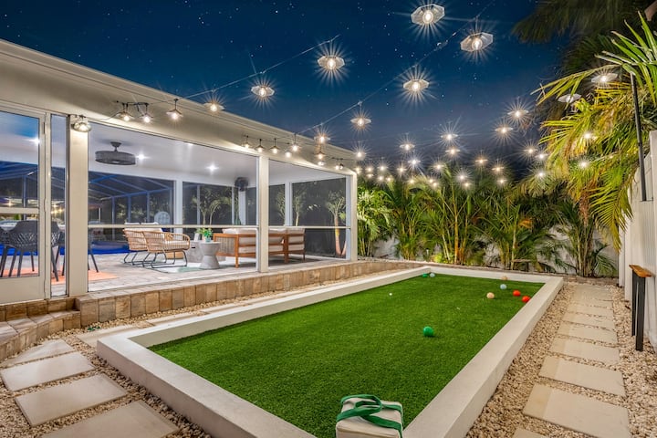 Lux Getaway: Pool| Hot Tub| Bocce Ball Nr Ami &Img - Bradenton Beach