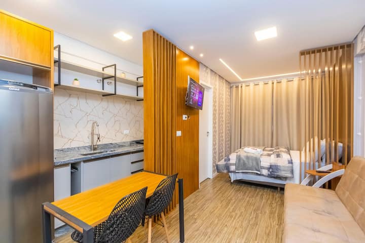 Studio Com Cama E Sofa-cama No Faivre - Fai0403 - Curitiba