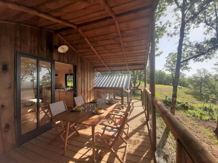 Cabane 3 éToiles - Piscine  - Efchbi - Saint-Cirq-Lapopie