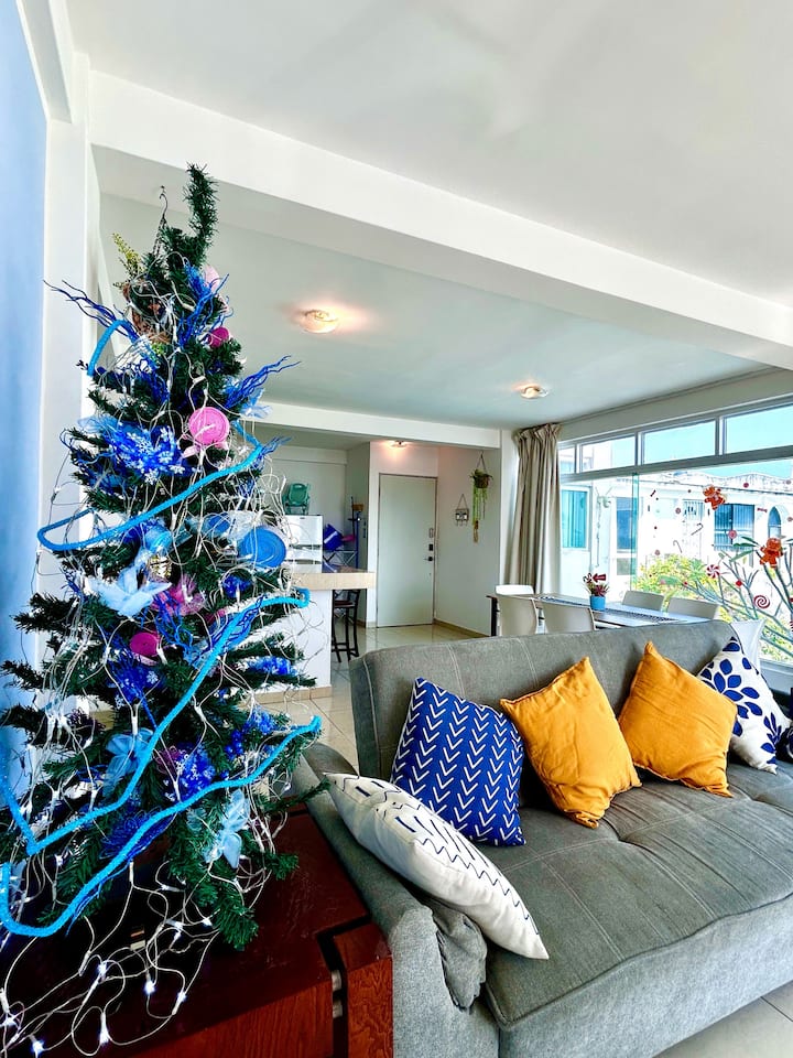 Family & Charming Apt Ac|pool|board Games|netflix - Boca del Río