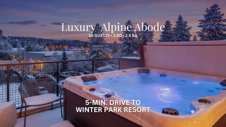 Rooftop Hot Tub | Mountain View - Winter Park, CO