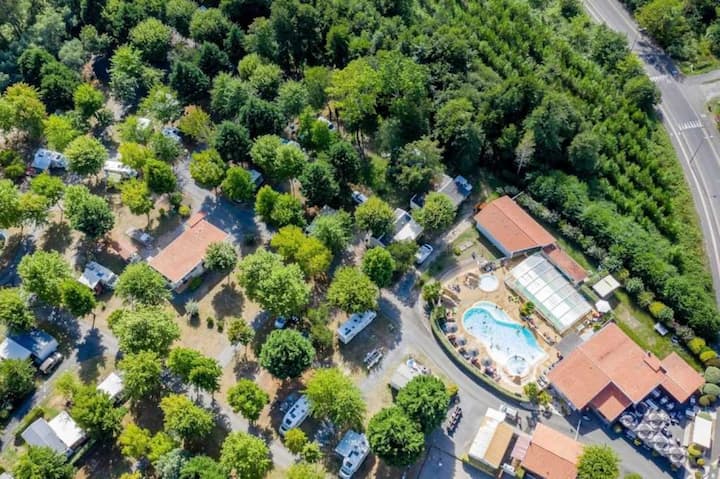 Camping 4 éToiles - Piscine - Eebifd - Biscarrosse