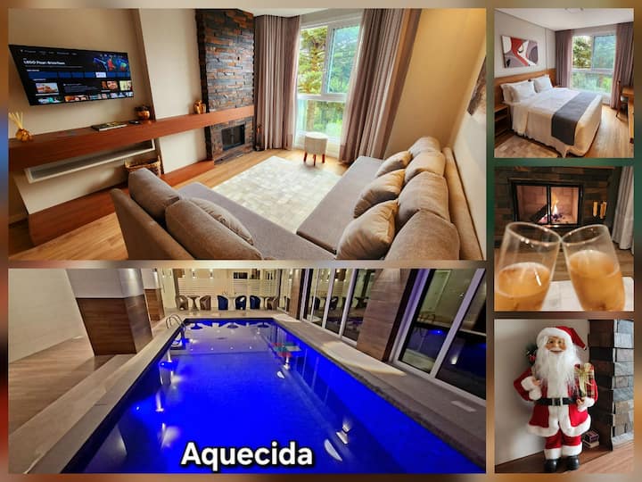 Encantador Flat No Serra Class - Canela