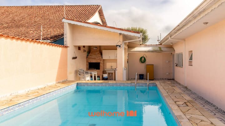 Casa Com Piscina E Ambientes Aconchegantes Em Peru - Peruíbe