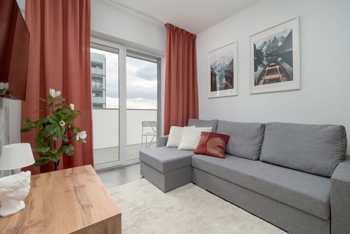 Stylish Studio Near Atlas Arena | Private Parking - Łódź