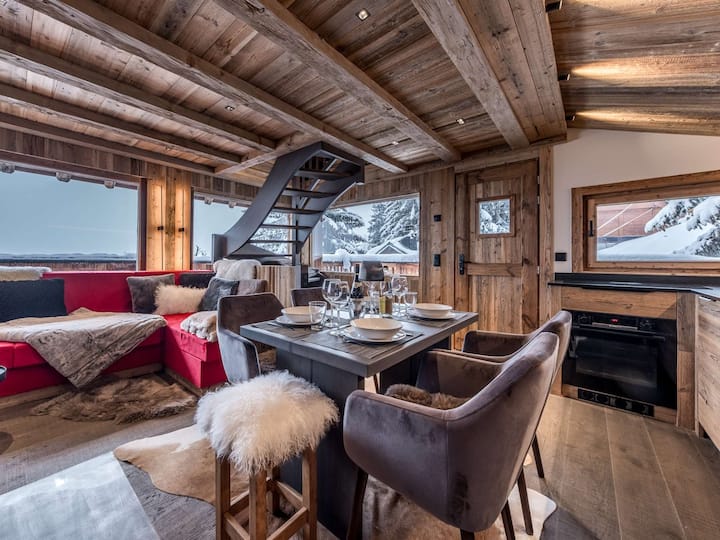 Chalet Cosy, Sauna, Vue Montagnes, Courchevel - Pralognan-la-Vanoise