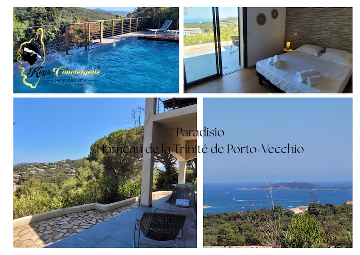 Dormir à Porto-vecchio T3 4 Pers. Vue Mer Piscine - Lecci