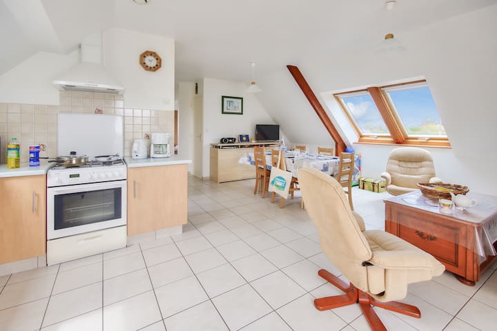850m De La Plage - Appartement Pour 5 Avec Jardin - Erquy