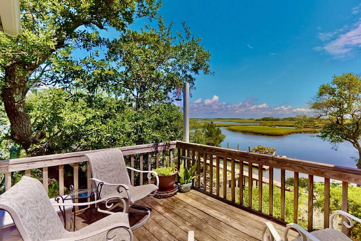 Waterfront Bhi Creek, Pool, Bhi W/golf, Dogs Ok - Bald Head Island