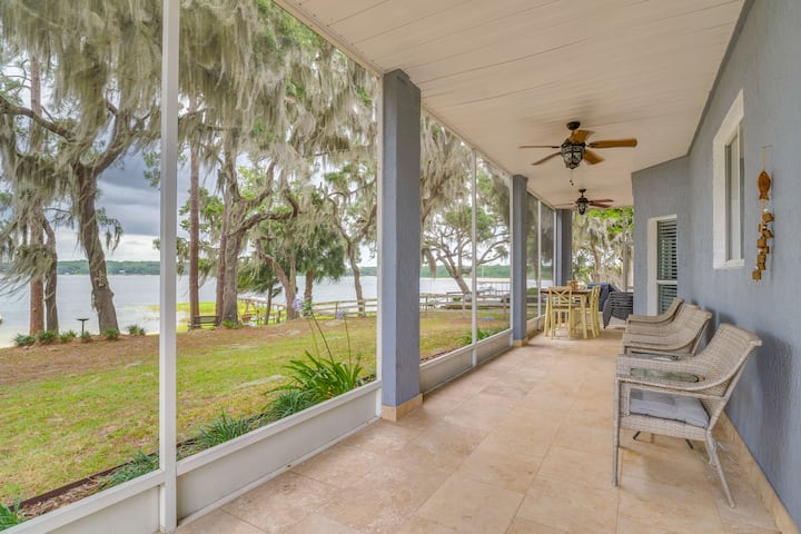 Private Beach At Lakefront Summerfield Getaway! - Lake Weir, FL