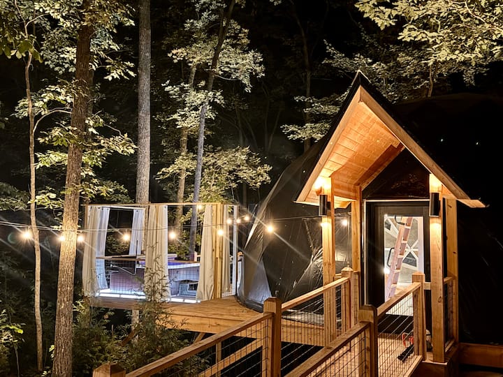 Luxury Dome Nestled In The Trees! Hot Tub, Firepit - Monteagle, TN