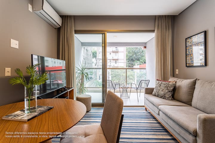 New Apt At Rua Oscar Freire With Balcony And Gym - Pinheiros
