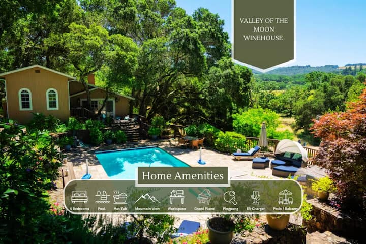 Luxury Estate: Grand Piano, Pool & Hot Tub! - Landmark Vineyards, Kenwood