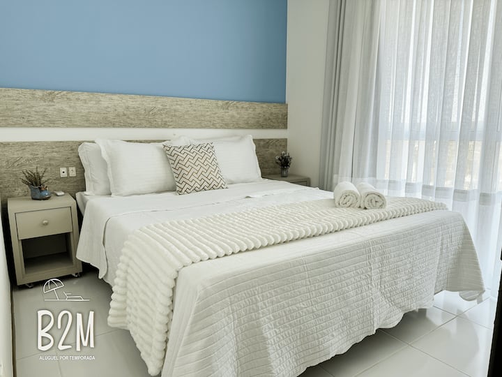 Apartamento Com Vista Mar, Churrasqueira E Piscina - Penha