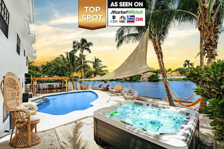 Villa En Bord De Mer Avec Jeux Plage Cinéma Spa - Pembroke Pines, FL