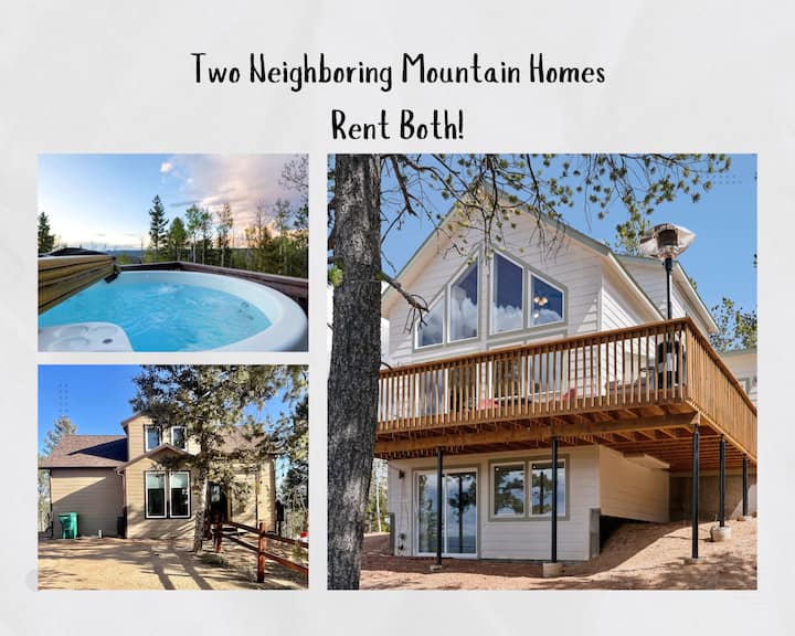2 Mountain Homes Side By Side -Hot Tub! - Woodland Park, CO