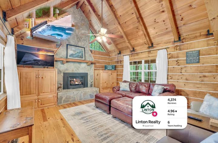 Skyline Log Cabin W/ Hot Tub - Georgia, GA
