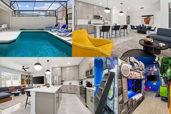 Ulla's Universe | Robot Theme Rm, Pvt Pool & Patio - Orlando, FL