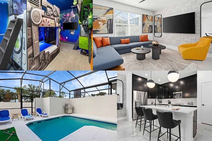 Reese's Refuge | New Villa Near Disney W/ Robot Br - Orlando, FL