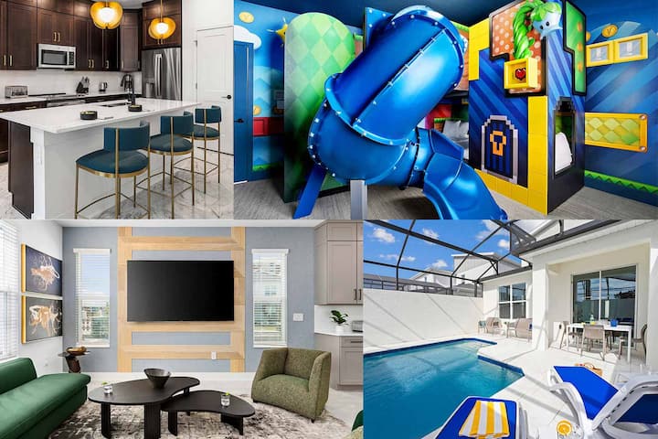 Villa Etoile | Villa Near Disney W Gamer Br & Pool - Orlando
