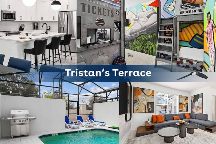 Tristan's Terrace | Modern Home W Grand Brs & Pool - Orlando, FL