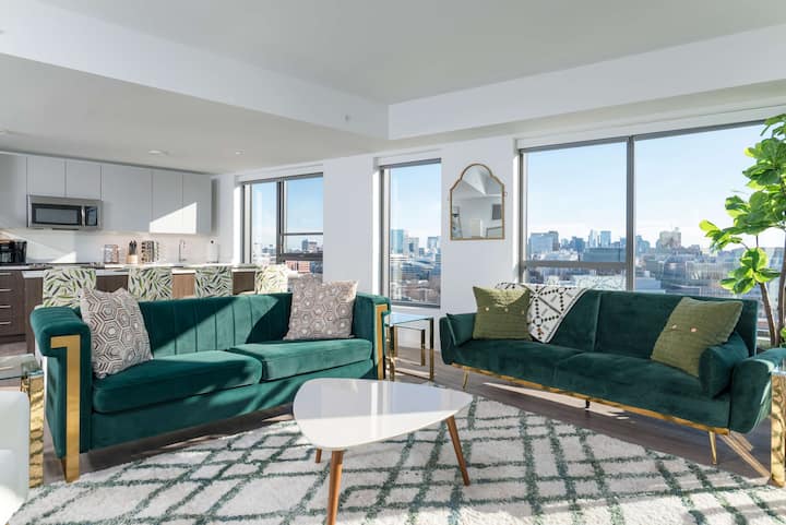 Central Upscale Condo W/gym, Office & Parking - Cambridge, MA