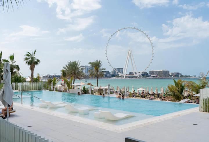 Modern 1bdr With Private Beach & Pool In Jbr - Dubái