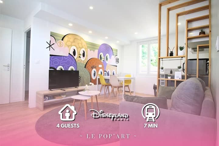 Le Pop’art ~ T3 Design ~ Disney/gare/hypercentre - Lagny-sur-Marne