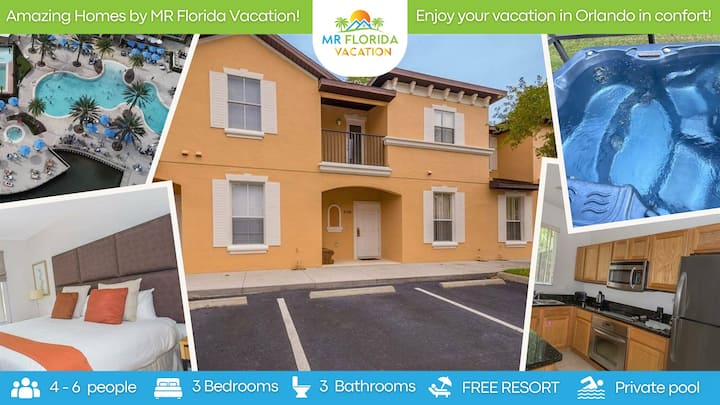 Regal Oaks 3br Th | 2 Ensuites, Pool & Waterslides - Celebration, FL