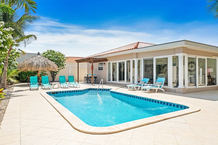 Private Pool & Patio Haven, 3br House Near Beach - Aruba
