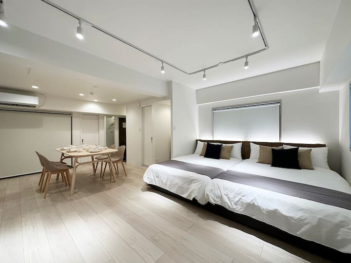 Spacious Studio Apt In Vibrant Nakamachi Area - 히로시마시