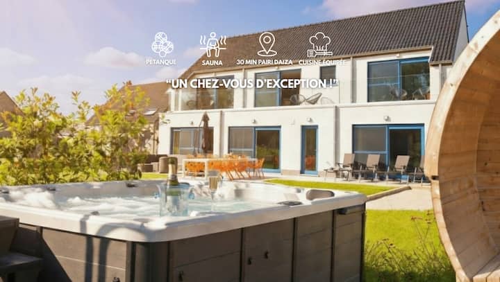 Villa Luxe 8 Pers. Avec Jacuzzi Et Sauna - Lessines