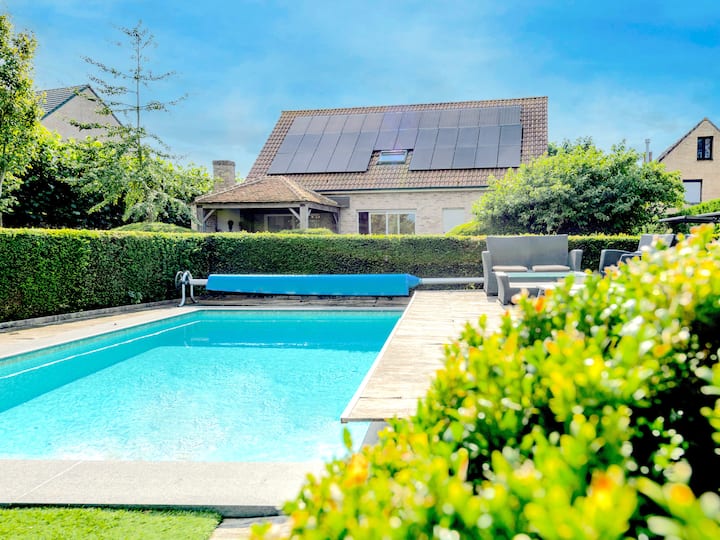 Villa De Luxe Avec Piscine Chauffée Et Jardin - Jabbeke
