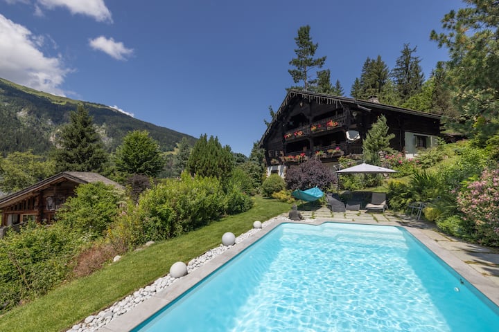 Chalet Authentique Luxe Piscine - Les Contamines-Montjoie