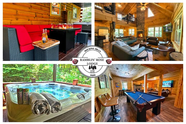 Luxe Dog-welcoming Retreat W/ Hot Tub & Game Room - Hocking Hills State Park, OH