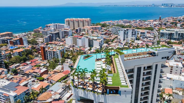 2br Condo At Soho - Best Rooftop Pool - Puerto Vallarta