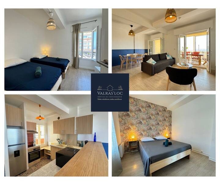 Appartement Panoramique Vue Mer Au Cœur De Valras - Saint-Pierre-la-Mer