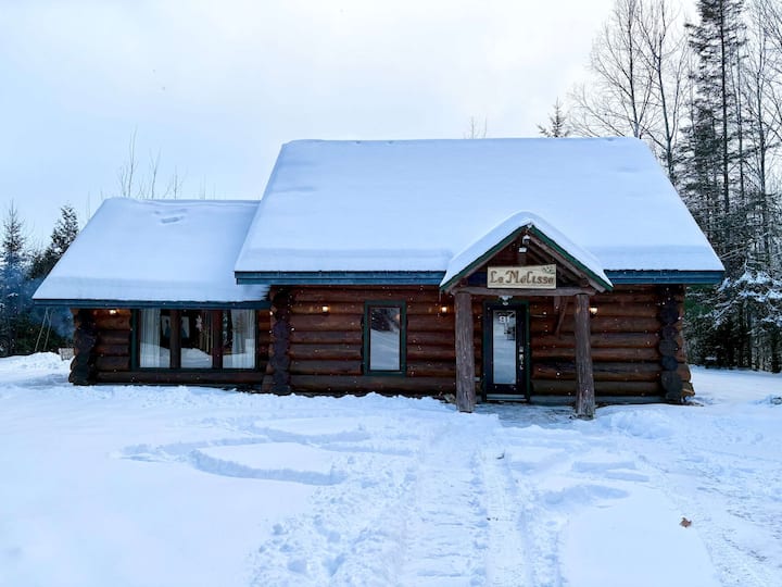 Chalet En Bois Rond & Nature | Chalet Le Mélisse - Shawinigan