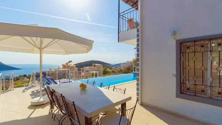 Ortaalan 6 Bedroom Seaview Villa With Private Pool - Kalkan