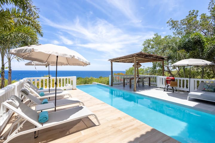 "Villa Caribbean Sunset" With Stunning Pool & View - Curaçao
