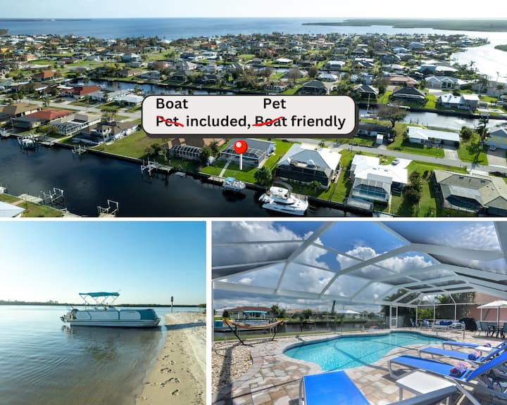 House With A Boat - Boat, Heated Pool, Sup Boards - Port Charlotte