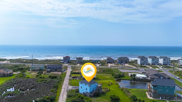 Steps To Beach | Hot Tub, Deck & Sunset Views - Frisco, NC