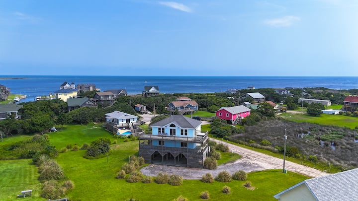 Steps To Beach | Hot Tub, Deck & Sunset Views - Hatteras, NC