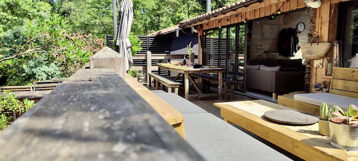 Maison En Bois Familiale Au Bord De L'eau, Marina - Lacanau