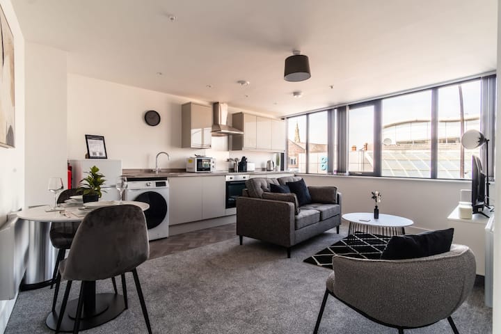 Bright 1 Bed Apartment In Central Wrexham - Wrexham